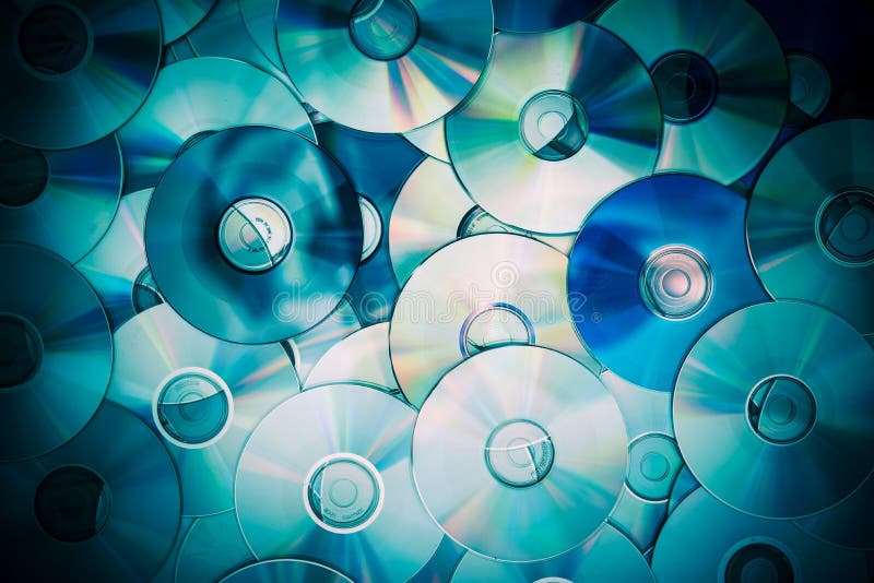 Pile of Old Compact Disc Box Cd or Dvd on White Background Isolated ...