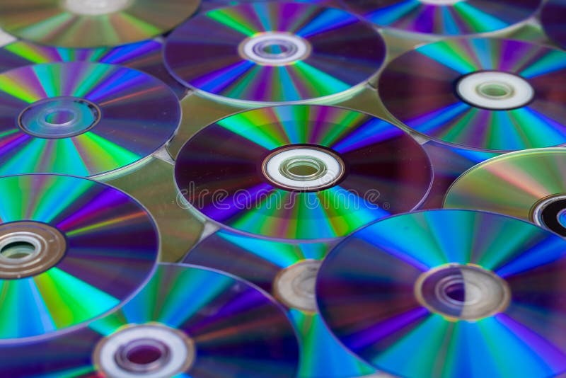 Pile of Compact Discs. Retro Technology Stock Photo - Image of computer ...