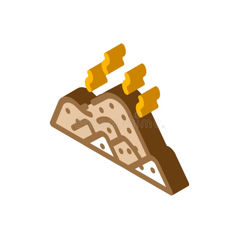 Pile Compost Isometric Icon Vector Illustration Stock Vector ...