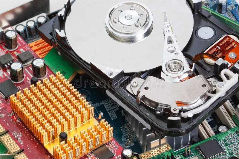 Old computer parts stock photo. Image of dirt, equipment - 7589940