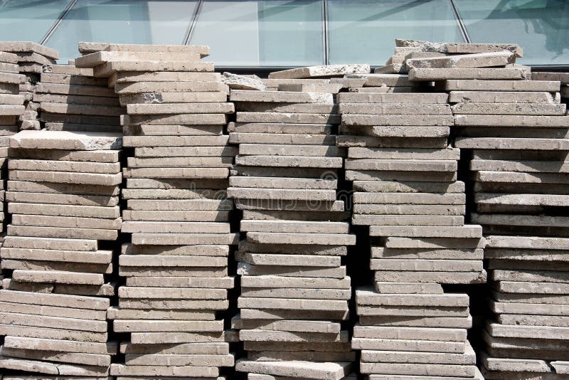 Pile of Concrete Square Blocks Stock Image - Image of floor ...