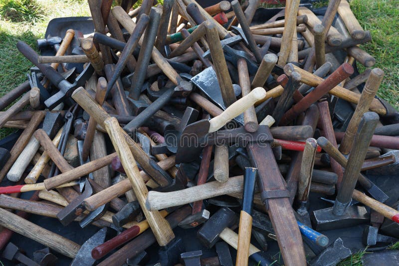 A Pile of Construction Tools Stock Photo - Image of work, pile: 199209514