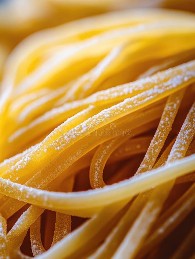 Pile of cooked pasta stock photo. Image of food, fettuccine - 377402528