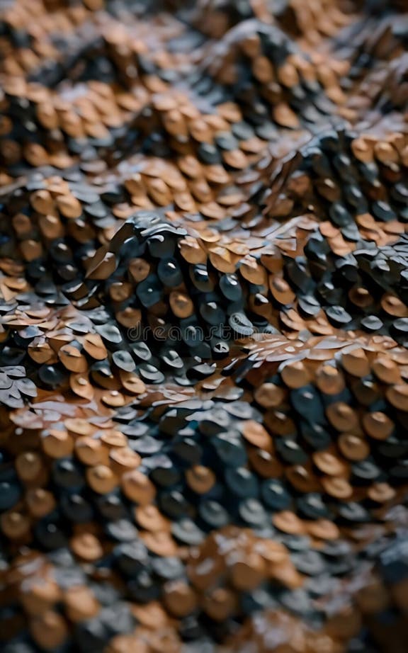 A Pile of Copper Pipes with a Blue and Black Mat on the Bottom Stock ...