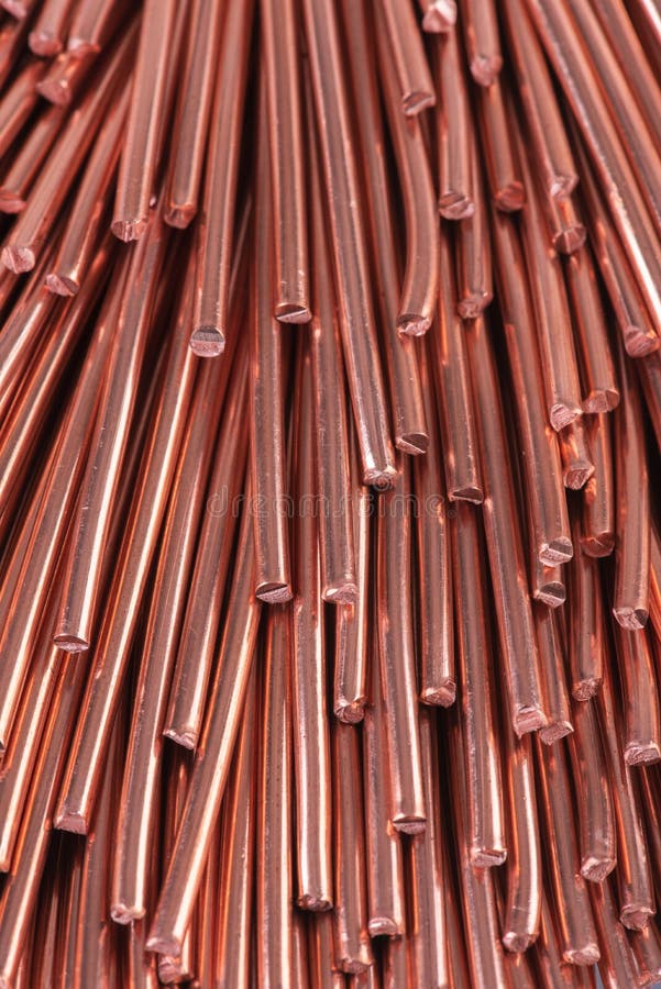 Copper Wire Rod Metals Industry Stock Photo - Image of finance, blurred ...