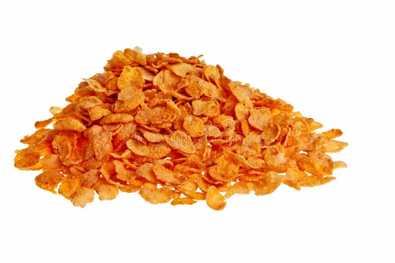 Pile of cornflakes. stock photo. Image of meal, diet - 12961596
