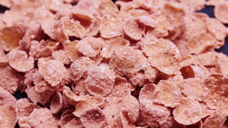 A Pile of Cornflakes for Breakfast in Bulk Stock Video - Video of heap ...