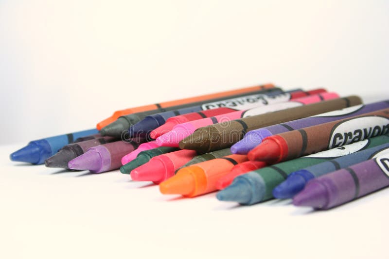 A pile of crayons stock photo. Image of rainbow, drawing - 1436794