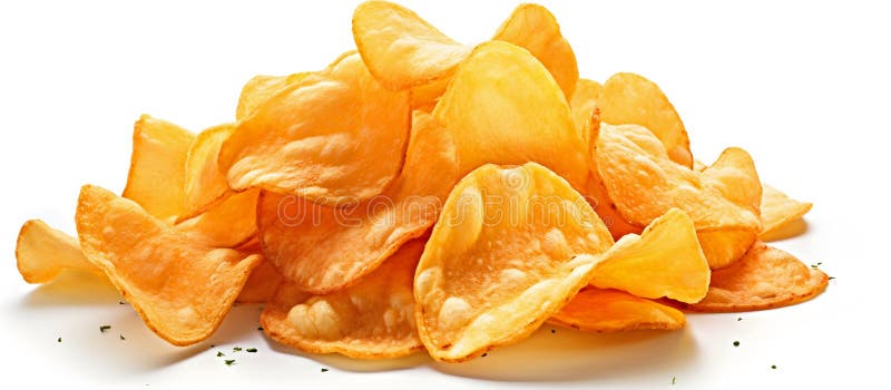 Pile of crips. stock illustration. Illustration of yellow - 302543835