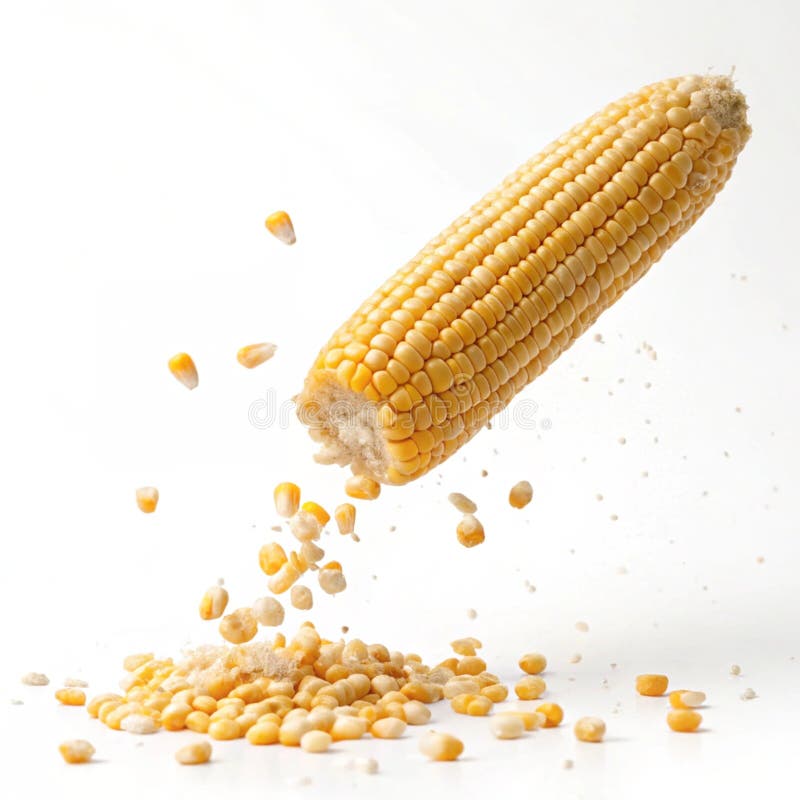 Corn Flips Isolated on White Background Stock Illustration ...