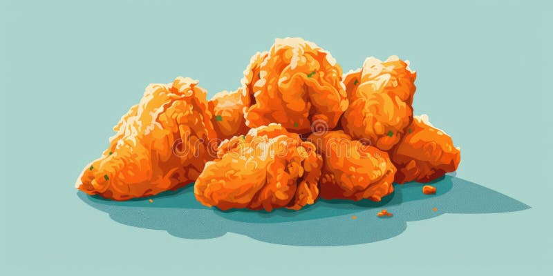 Fried Chicken on Table stock image. Image of party, meal - 382603121