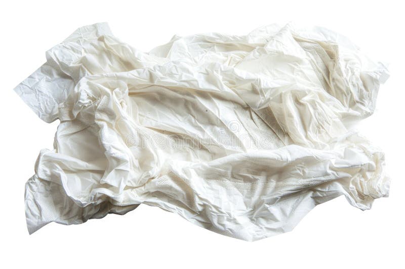 A Pile of Crumbled White Paper on a Clean White Surface Stock Image ...