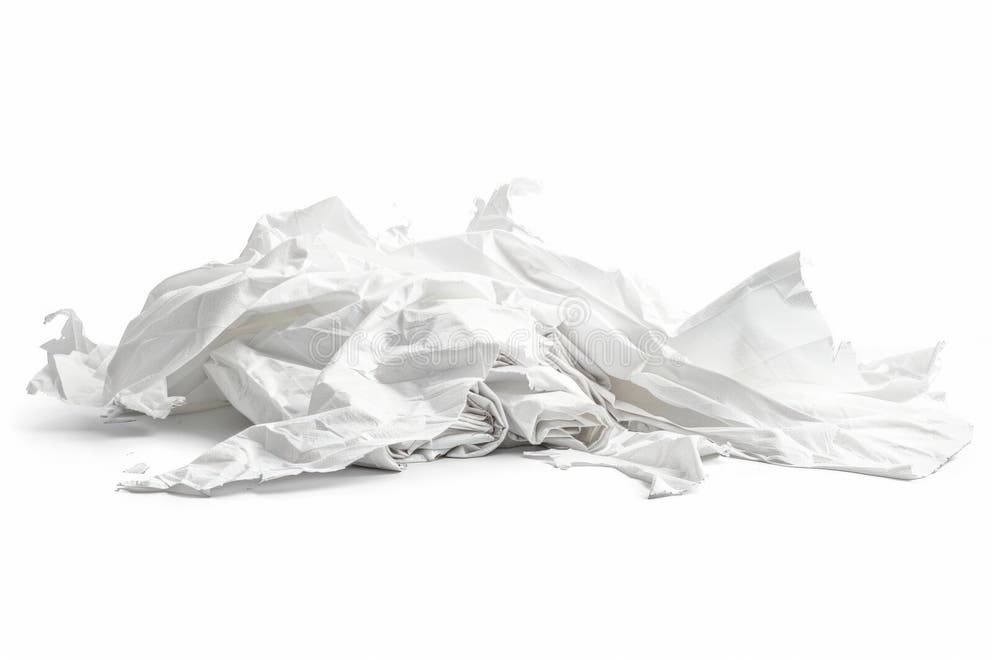 A Pile of Crumbled White Paper on a White Surface, Perfect for Office ...