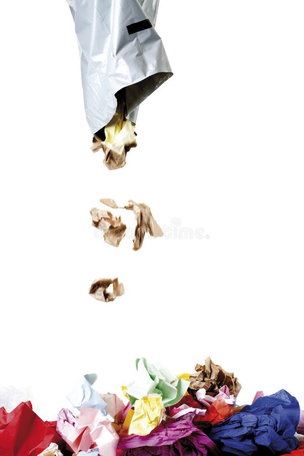 Pile of Crumpled Paper stock photo. Image of recycle - 50488360