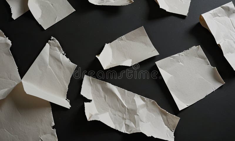 A Pile of Crumpled White Paper is Shown in the Image, with Some Pieces ...