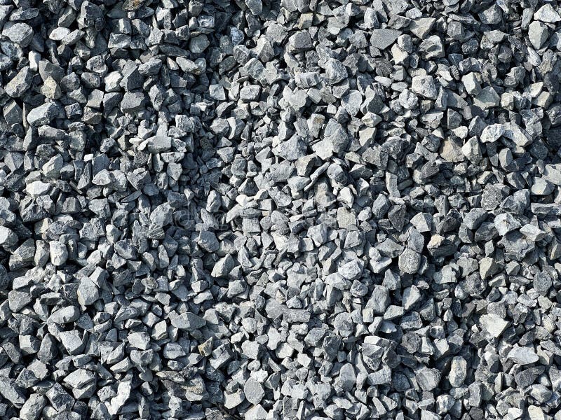 Pile of Crushed Gravel on the Ground Stock Image - Image of ...