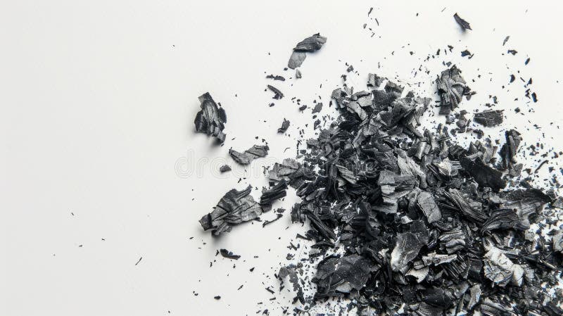 A Pile of Crushed Up Black and White Papers on a Surface Stock Photo ...