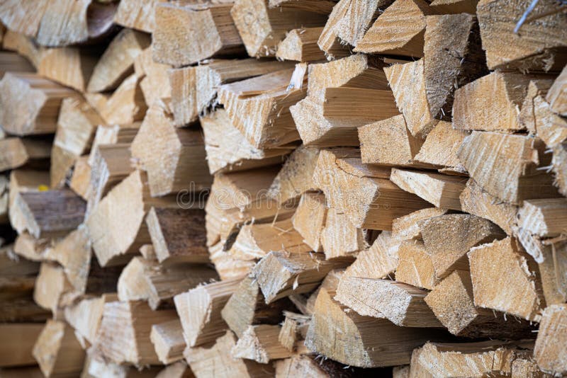Pile of Cut Lumber Wood, Stump Pattern, Selective Focus Stock Photo ...