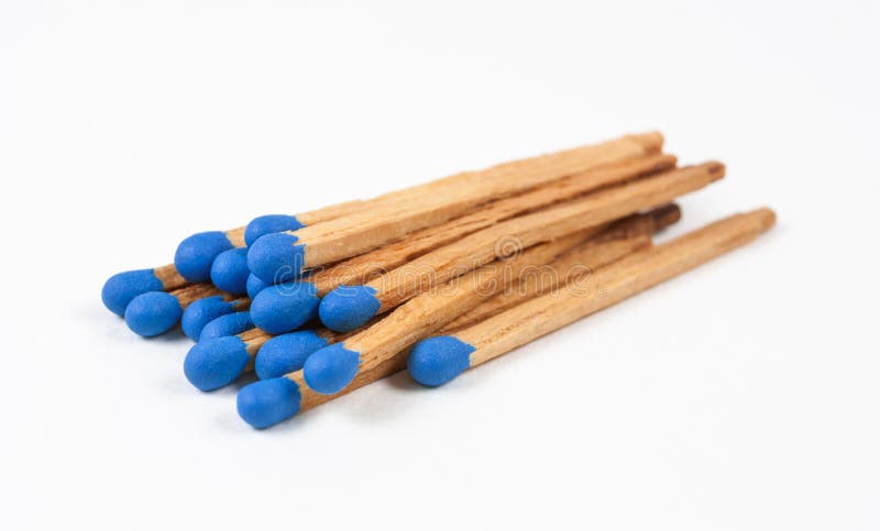 Pile of Dark Blue Matchsticks Stock Image - Image of blue, stick: 41752161