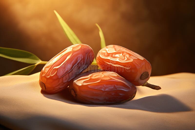Pile of dates on table stock illustration. Illustration of eastern ...