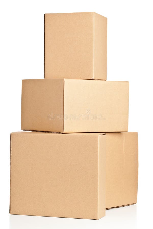 Pile de cartons photo stock. Image du expédition, cadre - 35278254