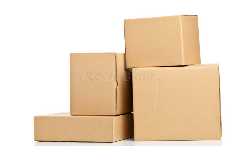 Pile de cartons photo stock. Image du expédition, cadre - 35278254