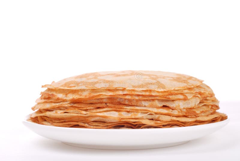 Pile De Crepes D'une Plaque Image stock - Image du nutrition, repas ...