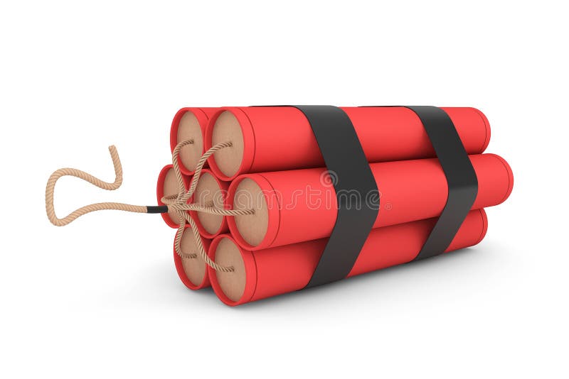 Pile de dynamite rouge illustration stock. Illustration du attaque ...