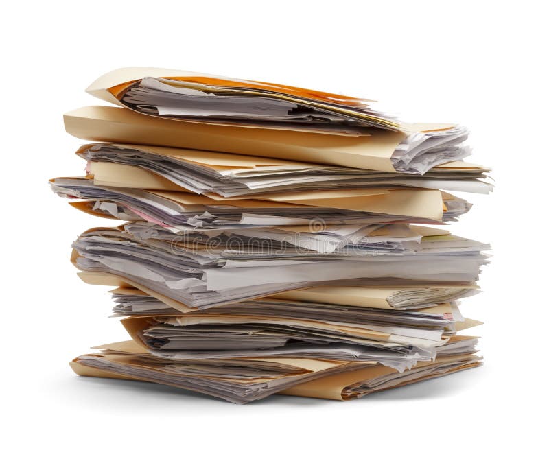 Pile De Classeurs à Anneaux Photo stock - Image of document, objets ...