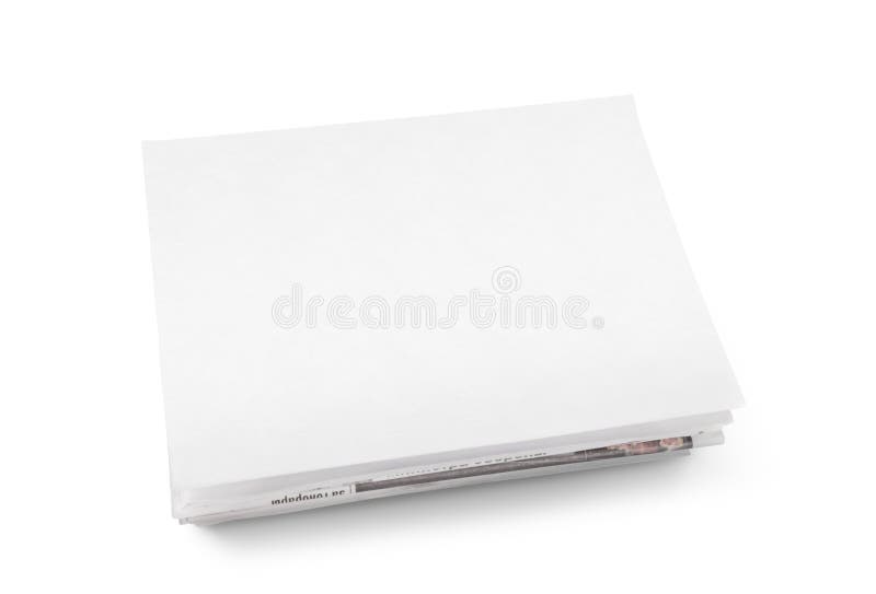 Journal Avec L'espace Vide Pour Information Image stock - Image du ...