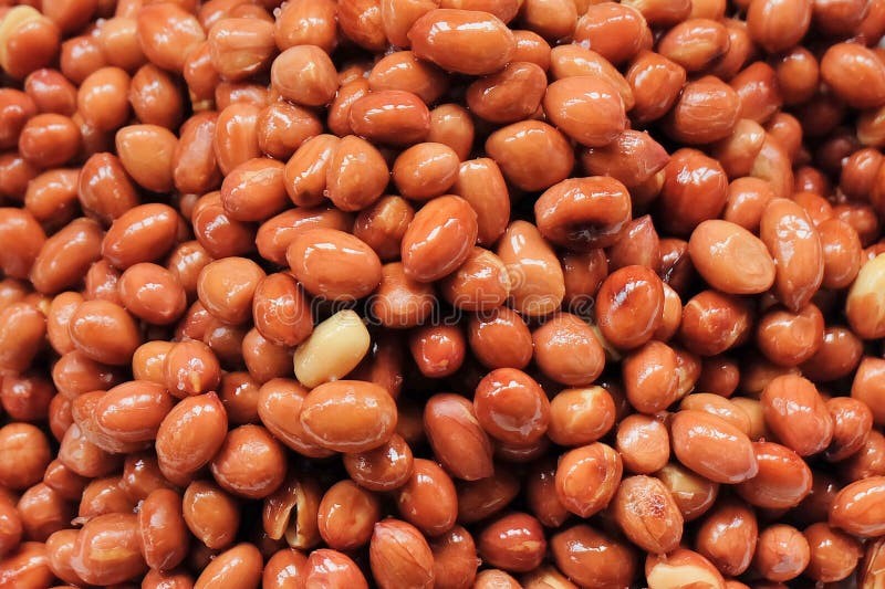 Pile of Deep Fried and Salted Peanuts Background Stock Photo - Image of ...