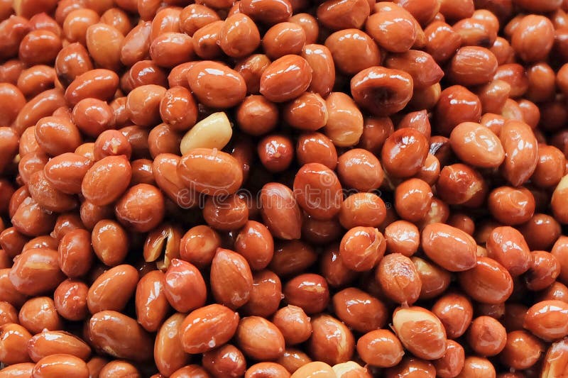 Pile of Deep Fried and Salted Peanuts Stock Image - Image of ...