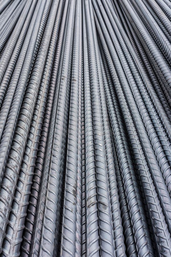 Pile of Deformed Reinforcing Bars Stock Photo - Image of structure ...