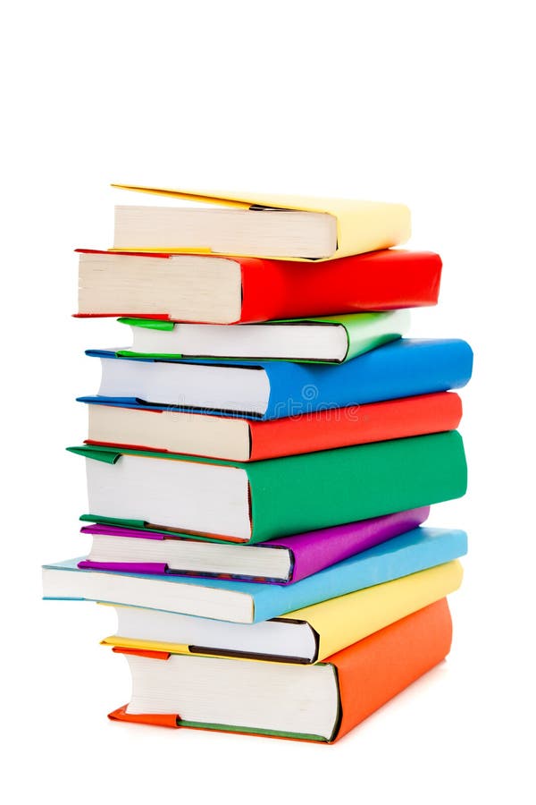 Pile des livres photo stock. Image du découpage, tableau - 15961960