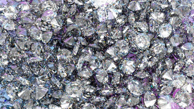 Pile of Diamonds Poured into a Large Pile Stock Video - Video of pile ...