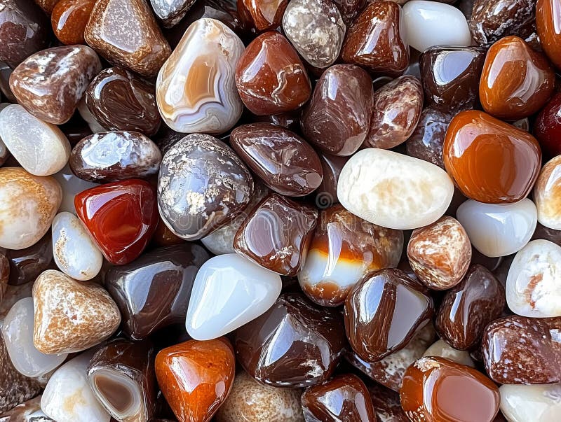 A Pile of Different Colored Stones Sitting on Top of Each Other Stock ...