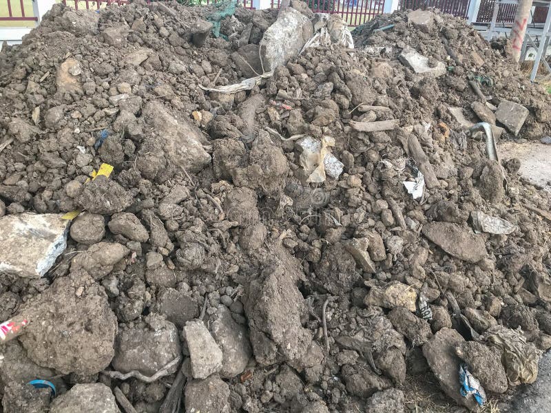Pile of Dirt for Construction Stock Photo - Image of manure ...