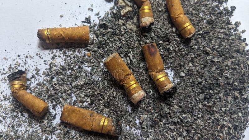 Pile of Dirty Cigarette Butts Stock Image - Image of cigarette, geology ...