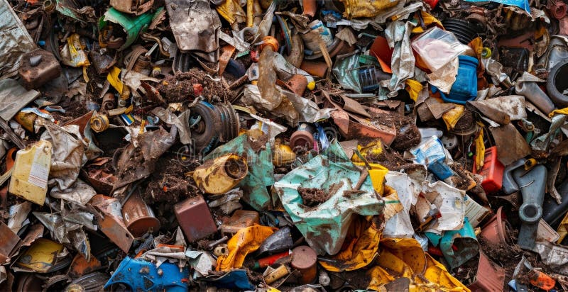 A Pile of Discarded Biofuel Byproducts Highlighting the Amount of Waste ...