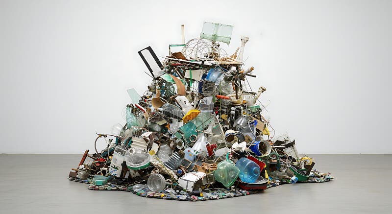 Pile of Discarded Objects: Environmental Concerns Stock Illustration ...