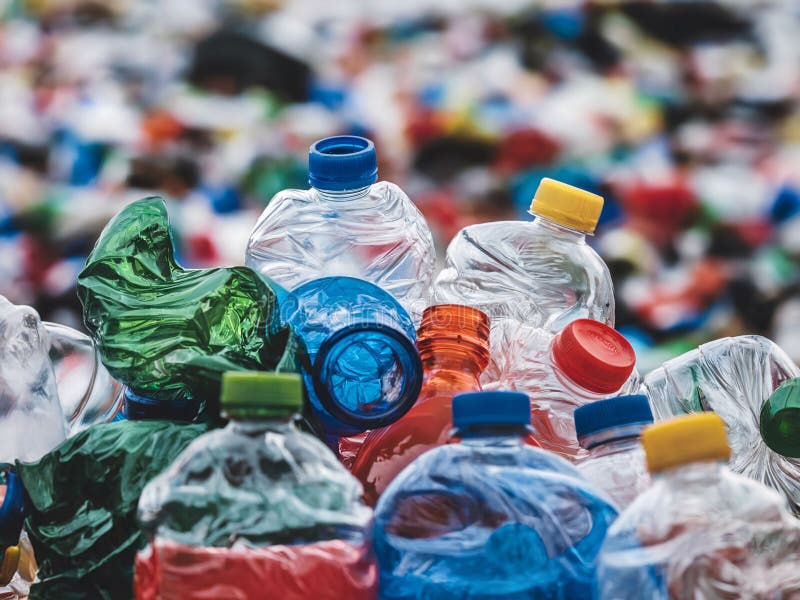 Pile of Discarded Plastic Bottles Highlighting Environmental Impact. AI ...