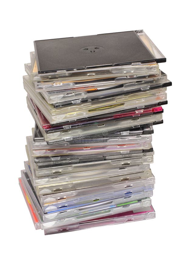A stack of cd s stock image. Image of cased, boxes, disc - 9780287