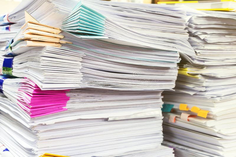 Pile of document stock photo. Image of paper, messy, page - 76242600