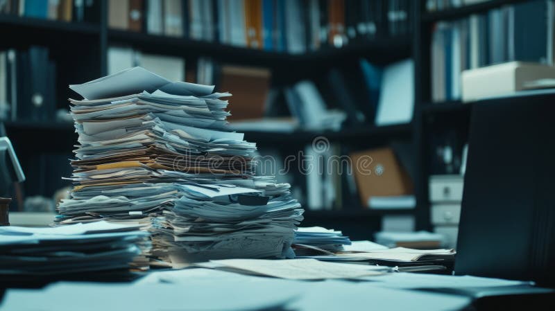 Messy and Cluttered Desk; Panoramic Banner Stock Image - Image of ...