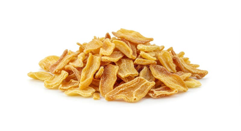 Pile of Dried Ginger Pieces on a White Surface Ready To Eat Stock ...