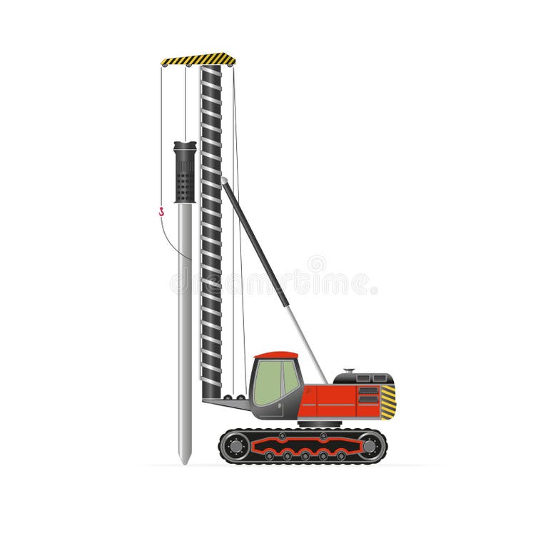 Pile Driver Machine Stock Illustrations – 235 Pile Driver Machine Stock ...