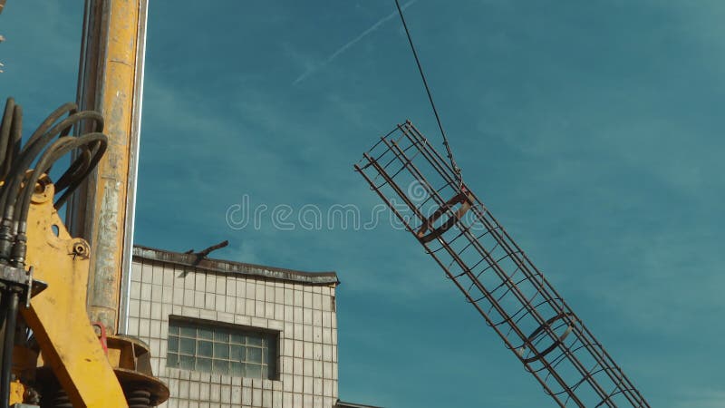 Pile Driver Heavy Machinery for Concrete Pouring at Constructions Stock ...