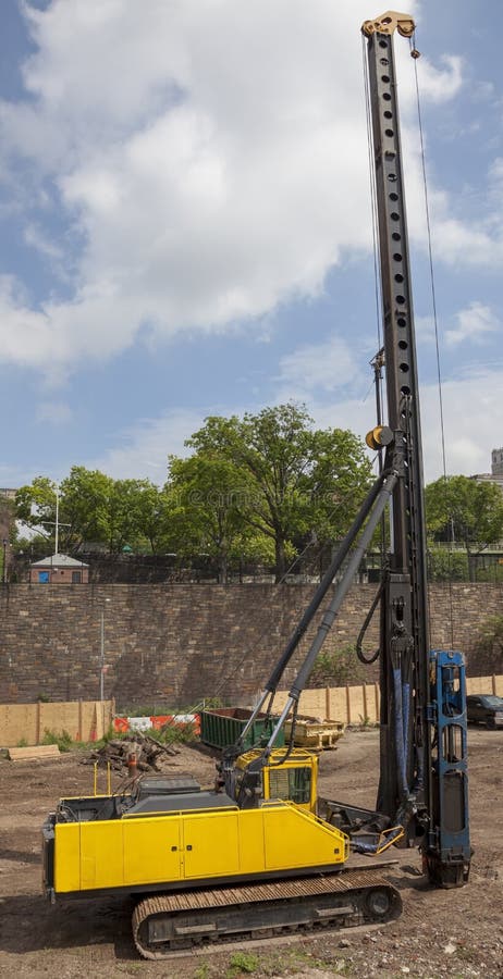 Pile driver stock photo. Image of power, industrial - 188079432