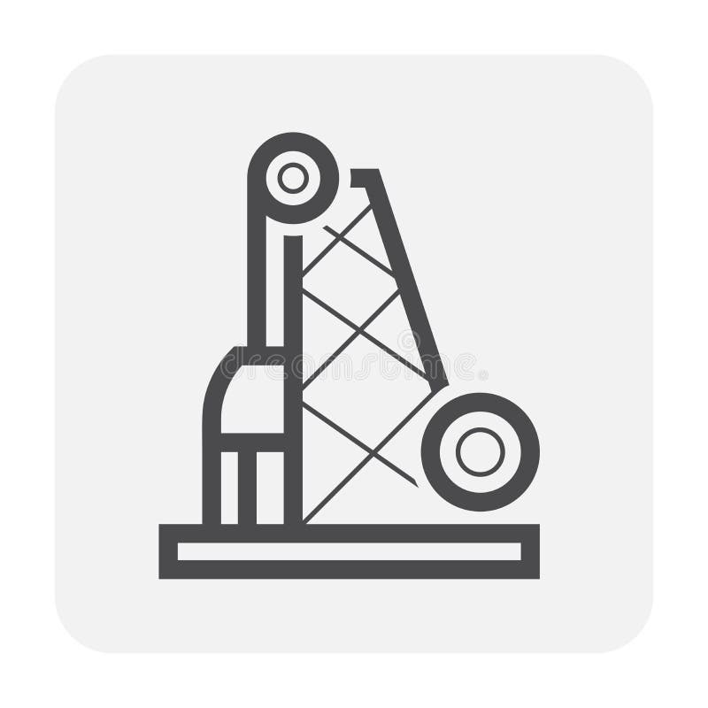 Pile driving icon stock vector. Illustration of structure - 184359304