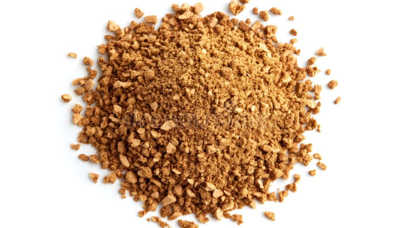 Pile of Dry Curry Powder Isolated on White, Above View Stock Image ...